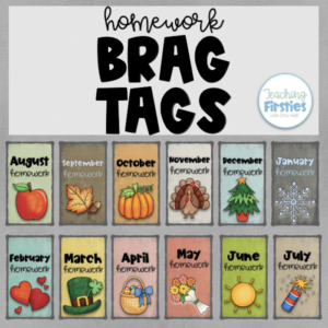 homework brag tags