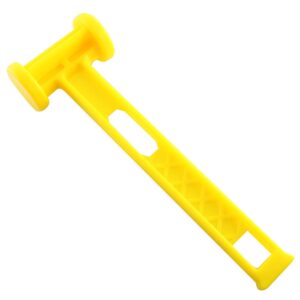 jcbiz camping tent stake mallet plastic heavy duty tent stakes pegs mallet with puller hook for backpacking camping hiking outdoor accessories