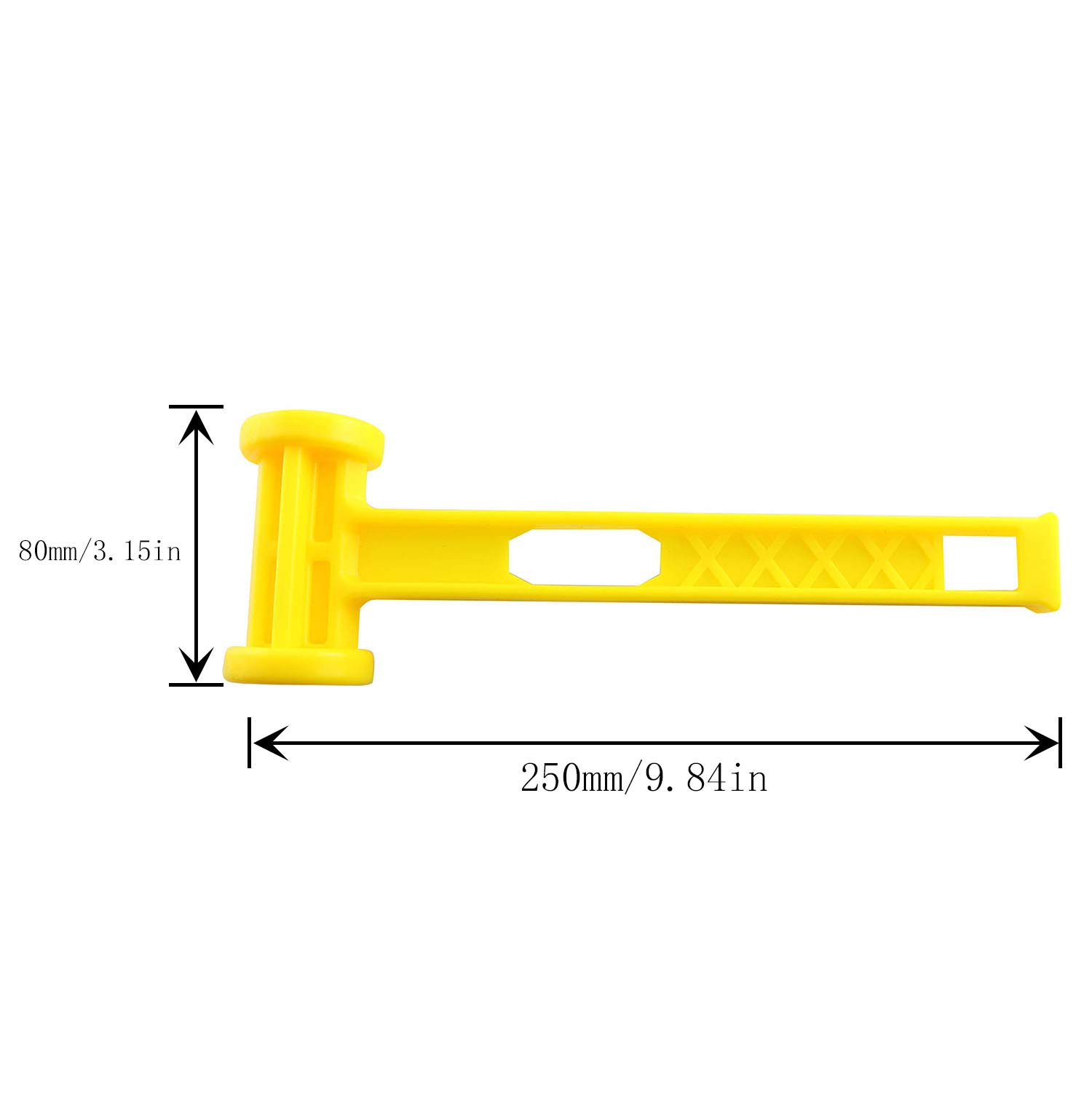 JCBIZ Camping Tent Stake Mallet Plastic Heavy Duty Tent Stakes Pegs Mallet with Puller Hook for Backpacking Camping Hiking Outdoor Accessories