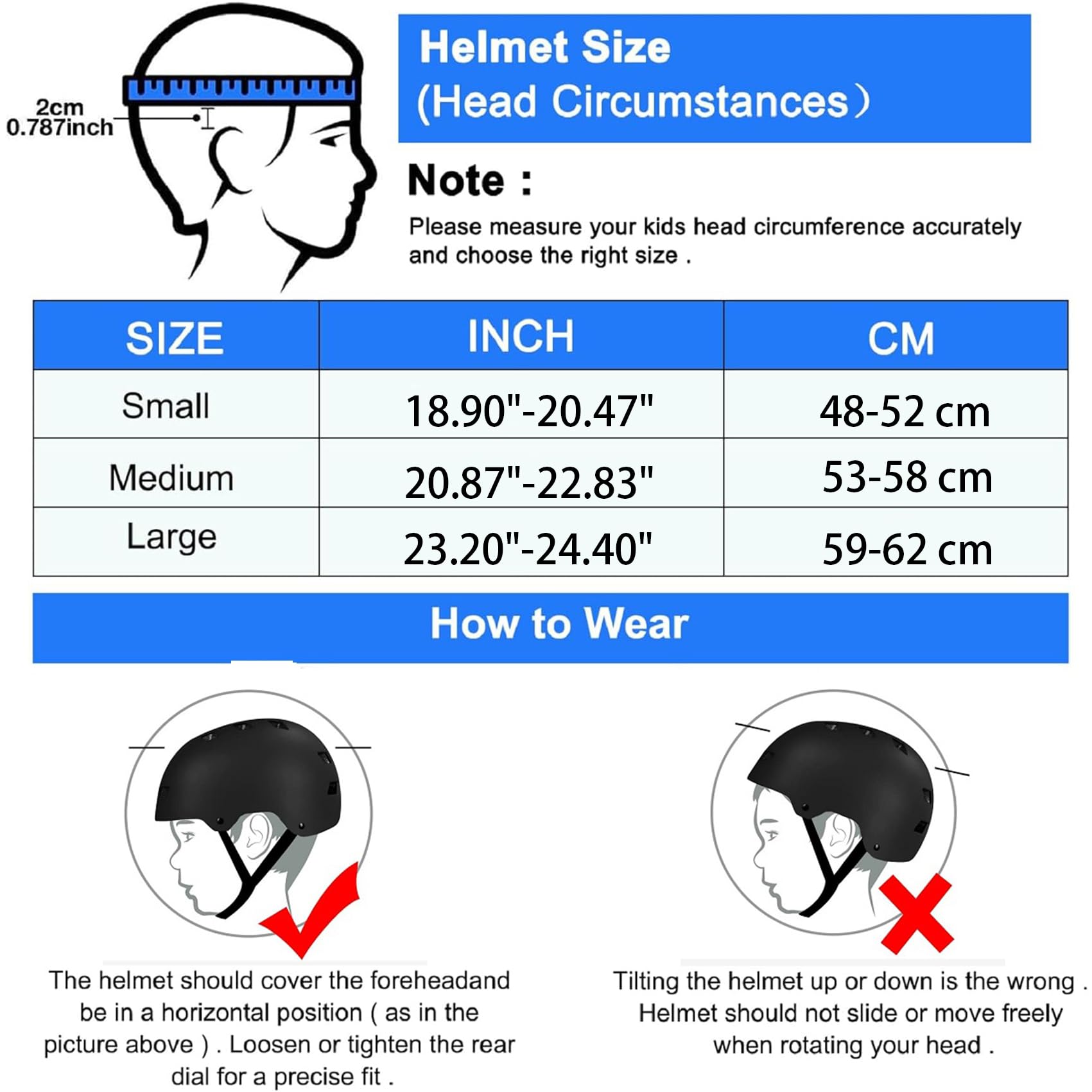 Skateboard Bike Helmet, Lightweight Adjustable, Multi-Sport for Bicycle Cycling Scooter Roller Skate Inline Skating Rollerblading, 3 Sizes for Kids, Youth,Adults