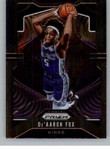 2019-20 prizm nba #120 de'aaron fox sacramento kings official panini basketball trading card