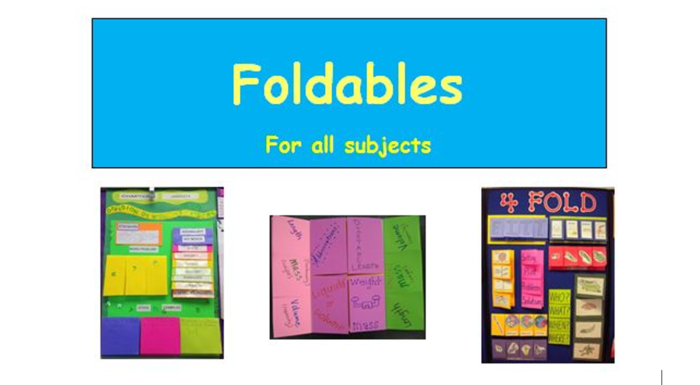 Foldables Interactive For All Subjects