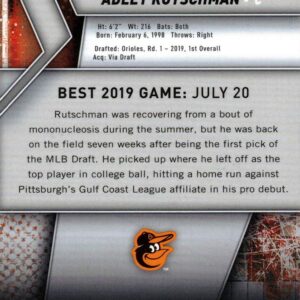 2019 Bowman's Best Baseball #TP-30 Adley Rutschman Pre-Rookie Card