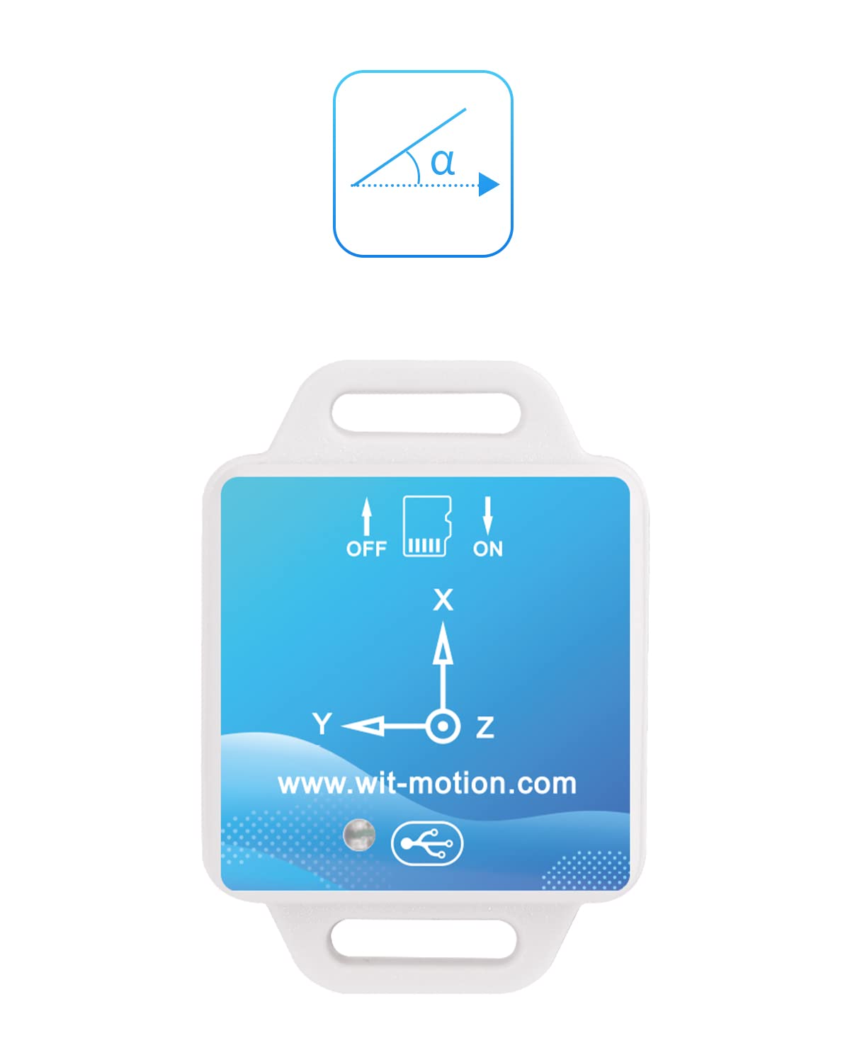 【9-Axis Offline Accelerometer Data Logger】WT901SDCL High-Precision Gyroscope+Angle (XY 0.05° Accuracy)+Magnetometer with Kalman Filtering, MPU9250 200Hz Inclinometer Sensor with 16G SD Card