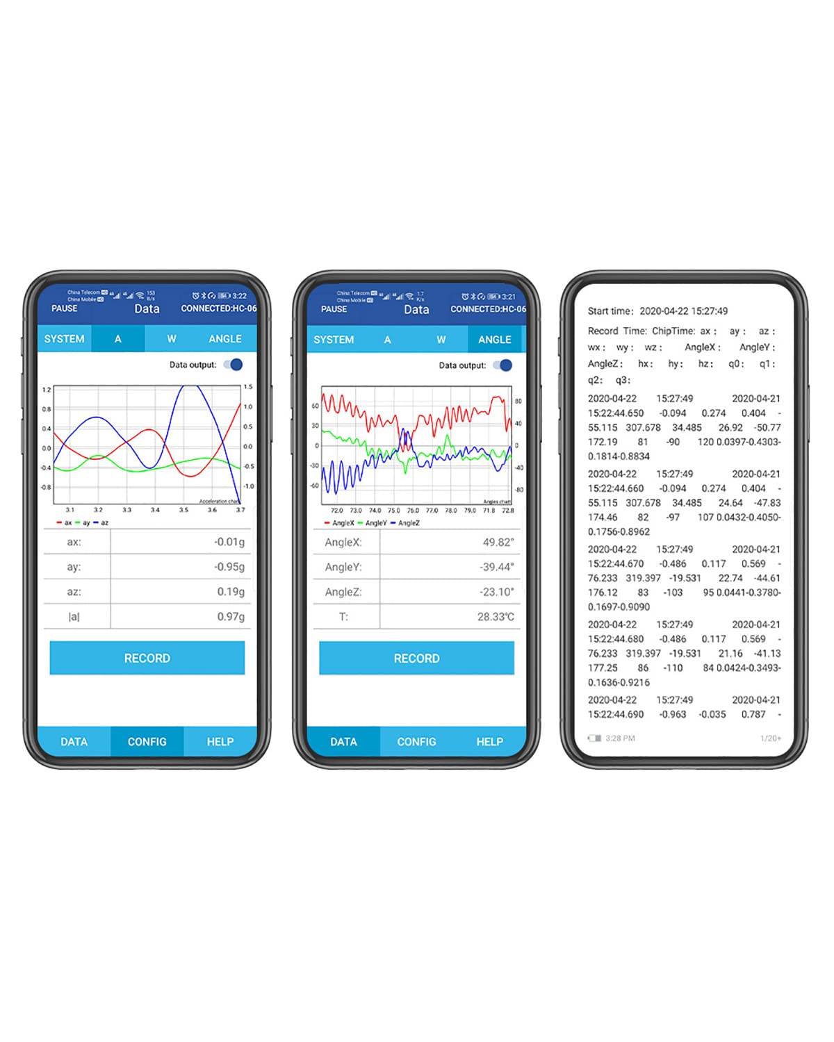 【9-Axis Offline Accelerometer Data Logger】WT901SDCL High-Precision Gyroscope+Angle (XY 0.05° Accuracy)+Magnetometer with Kalman Filtering, MPU9250 200Hz Inclinometer Sensor with 16G SD Card