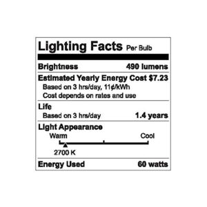 GE Reveal 60-Watt Dimmable B10 Light Fixture 42973 Incandescent Light Bulb (4-Pack)