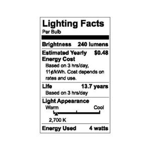 GE Reveal 40-Watt EQ B10 Color-Enhancing 42544 Dimmable Decorative Light Bulb (3-Pack) Candelabra Base (E12)