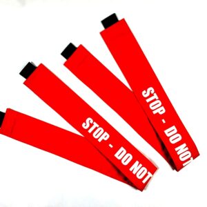 Haylins Stop Do Not Enter Sign with Magnetic Ends Nylon Door Barricade Barrier (2 Pack)