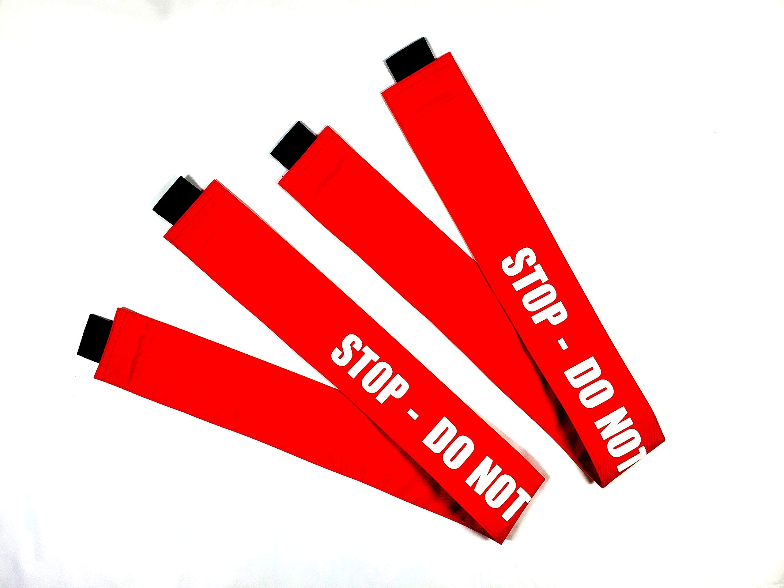 Haylins Stop Do Not Enter Sign with Magnetic Ends Nylon Door Barricade Barrier (2 Pack)