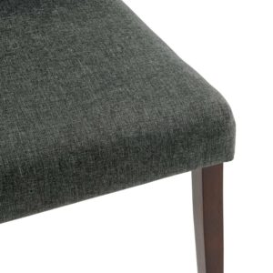 Modway Prosper Upholstered Fabric Dining Side Chair Set of 2, Gray