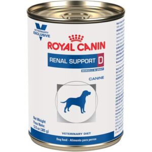 royal canin veterinary diet canine renal support d morsels in gravy canned dog food, 13.5 oz