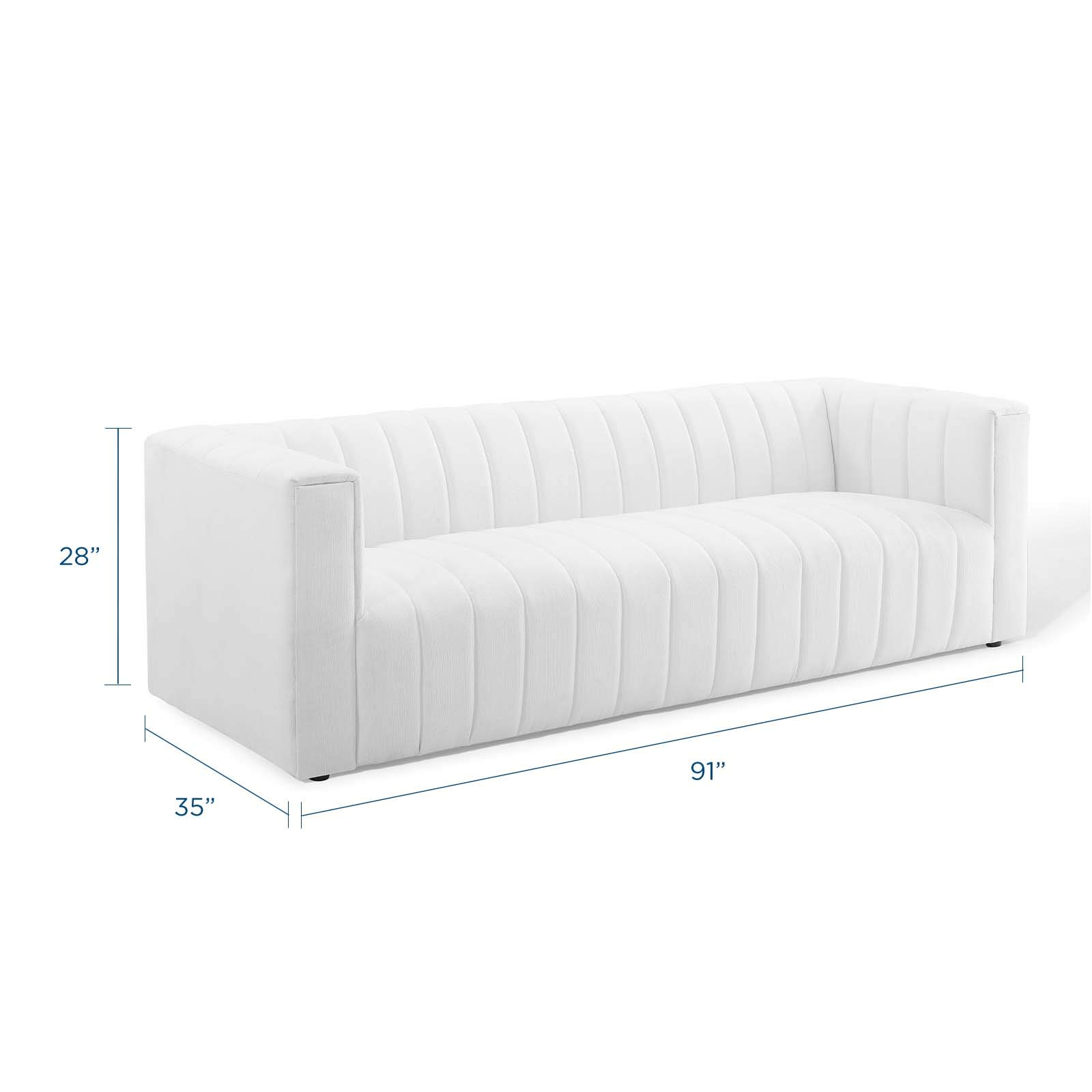 Modway Reflection Sofas, White