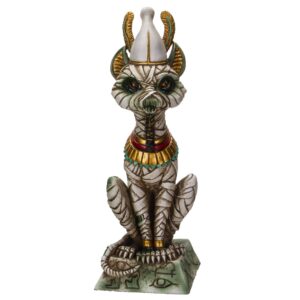 pacific giftware ancient egyptian mummy god osiris sitting pose resin figurine