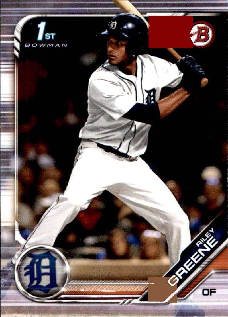 2019 Bowman Draft #BD-50 Riley Greene RC Rookie Detroit Tigers MLB Baseball Trading Card