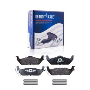 Detroit Axle - Brake Pads for 2010-2011 Ford F-150 Ceramic Brakes Pads w/Hardware Front and Rear Replacement