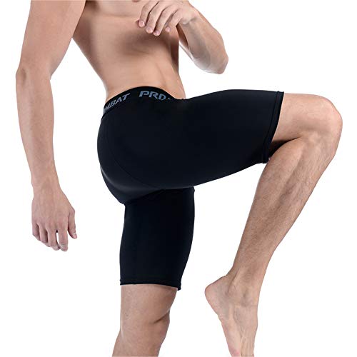 SWONES Men's Compression Shorts3 Pack,Workout Shorts,Running Shorts Black