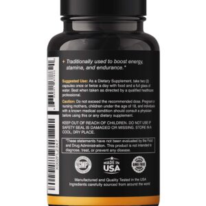 Natgrown Organic Maca Root Powder Capsules 1500 mg with Black + Red + Yellow Peruvian Maca Root Extract Supplement for Men and Women - Vegan Pills