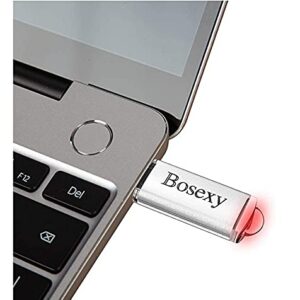 USB Flash Drives 1GB 10 Pack, Bosexy Thumb Drives Cap Design USB 2.0 Stick with Led Indicator Lanyards(5 Mixed Colors: Black Blue Silver Purple Red)