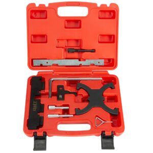 orion motor tech engine timing tool kit, crankshaft and camshaft timing belt locking alignment tool set compatible with ford focus escape transit volvo s60 s80 v60 v70 more for 1.5l 1.6l vct engines