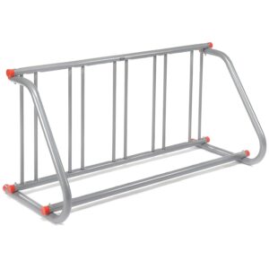 global industrial 61-5/8"l grid bike rack, single sided, powder coated steel, 5-bike capacity