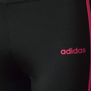 adidas Kids Girls' Performance Tight Three Stripe Leggings - XL - Black/Pink