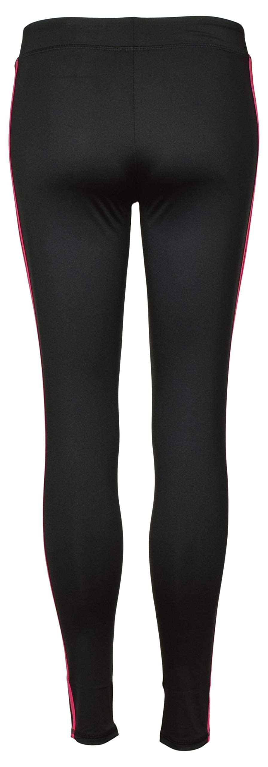 adidas Kids Girls' Performance Tight Three Stripe Leggings - XL - Black/Pink