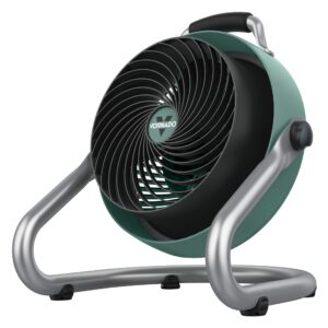 vornado 293hd heavy duty air circulator shop, 3-speed floor fan, adjustable head, easy-clean grill, large (293), green, 16 in