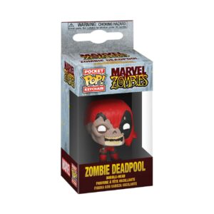 Funko Pop! Keychain: Marvel Zombies - Deadpool, Multicolor, Model:49131