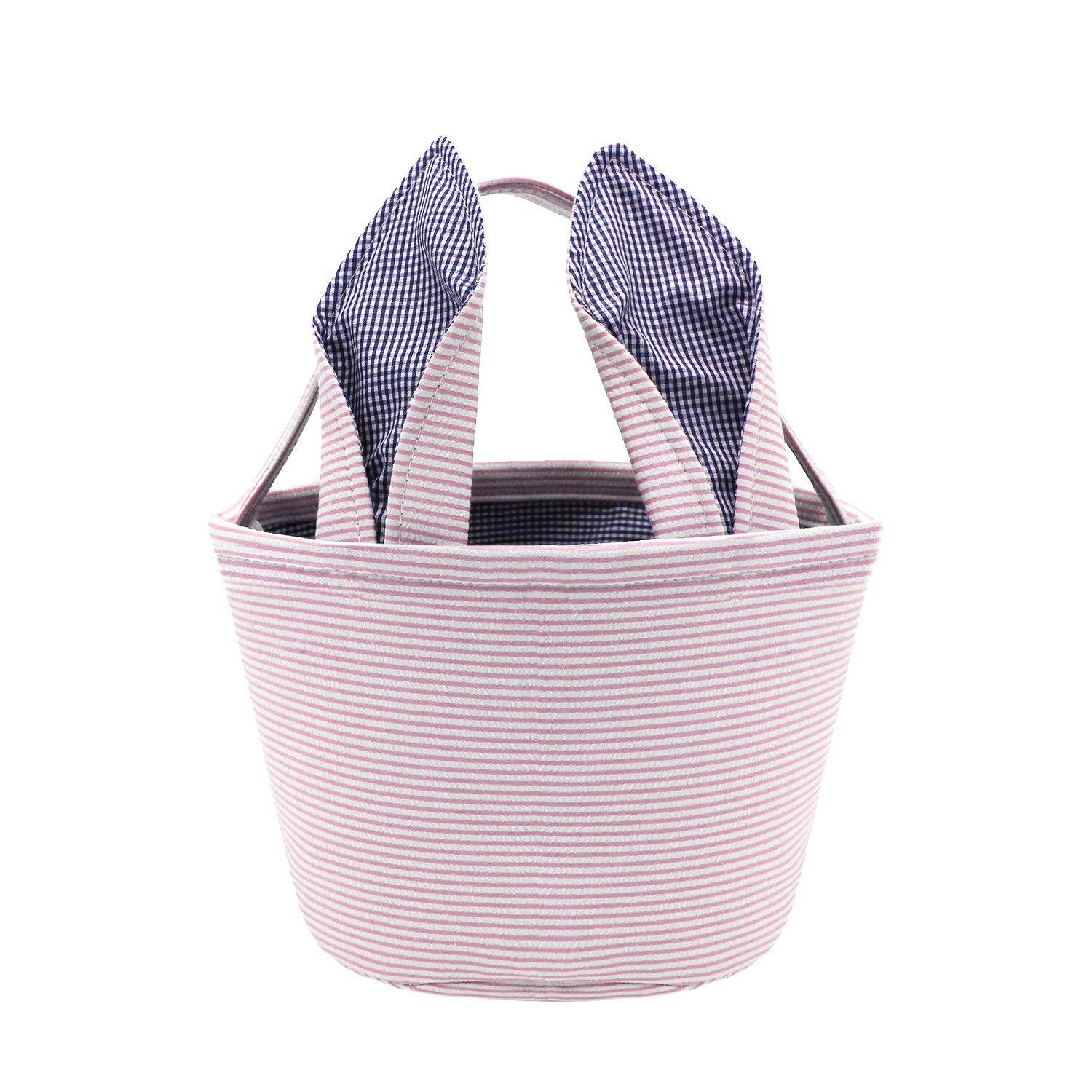 Easter Baskets Easter Bunny Ears Bags - Easter Egg Bunny Bucket for Kids (Pink)