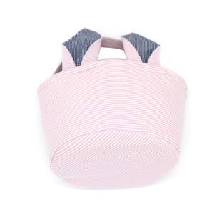 Easter Baskets Easter Bunny Ears Bags - Easter Egg Bunny Bucket for Kids (Pink)