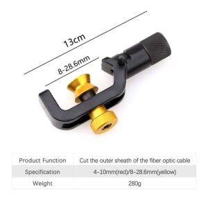 4-10、8-28.6 、8-28.6（Double head) Transverse armoured cable stripping Fiber optic cable stripper FTTH Armored Fiber Cable KELUSHI (Golden 8-28.6)