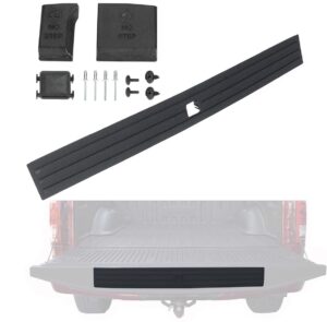 cheda step tailgate molding trim, compatible with 2015-2019 ford f-150, flexible flex cap mad w/release button (will not fit super duty)