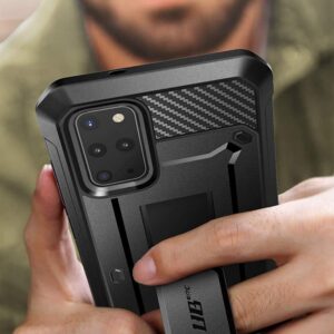 SupCase UB Pro Series Designed for Samsung Galaxy S20 Plus Case / S20 Plus 5G Case (2020 Release), Full-Body Dual Layer Rugged Holster & Kickstand Case Without Built-in Screen Protector (Black)