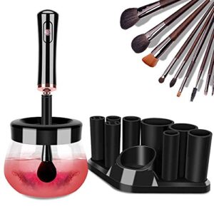 makeup brush cleaner dryer, neeyer super-fast electric brush cleaner machine automatic brush cleaner spinner makeup brush tools