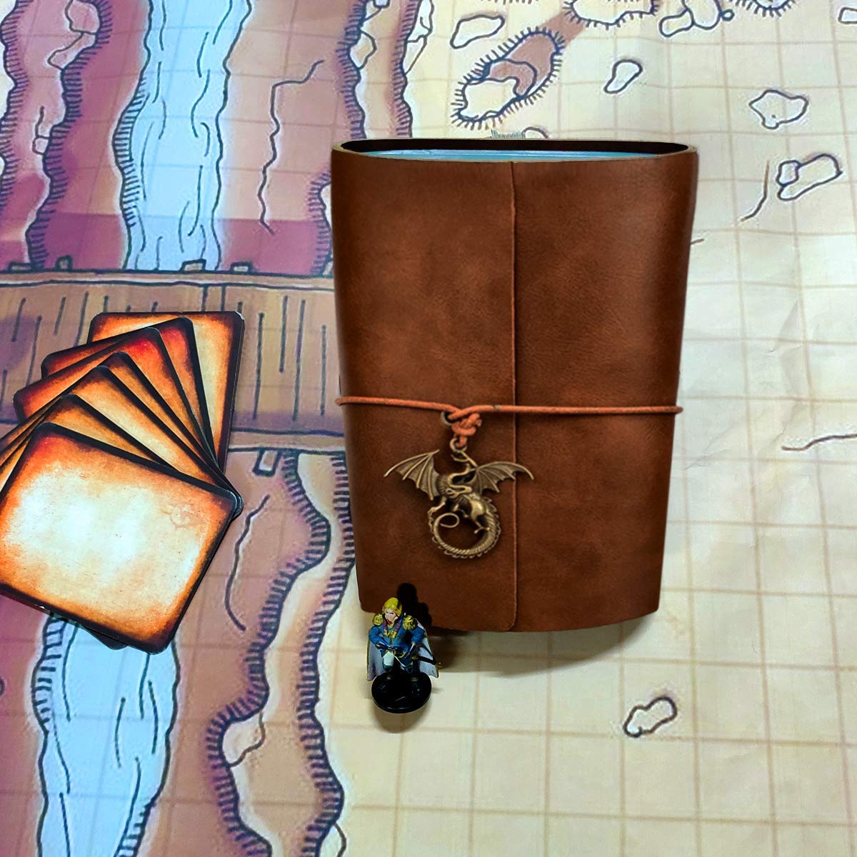 Spellbook Cards Holder DND RPG Pocket Spell Book & Reference Card Holder, Tome of Recollection TTRPG Gaming Accessories for Dungeons and Dragons Beginner Master (60 Poker-Size Player Cards Included)