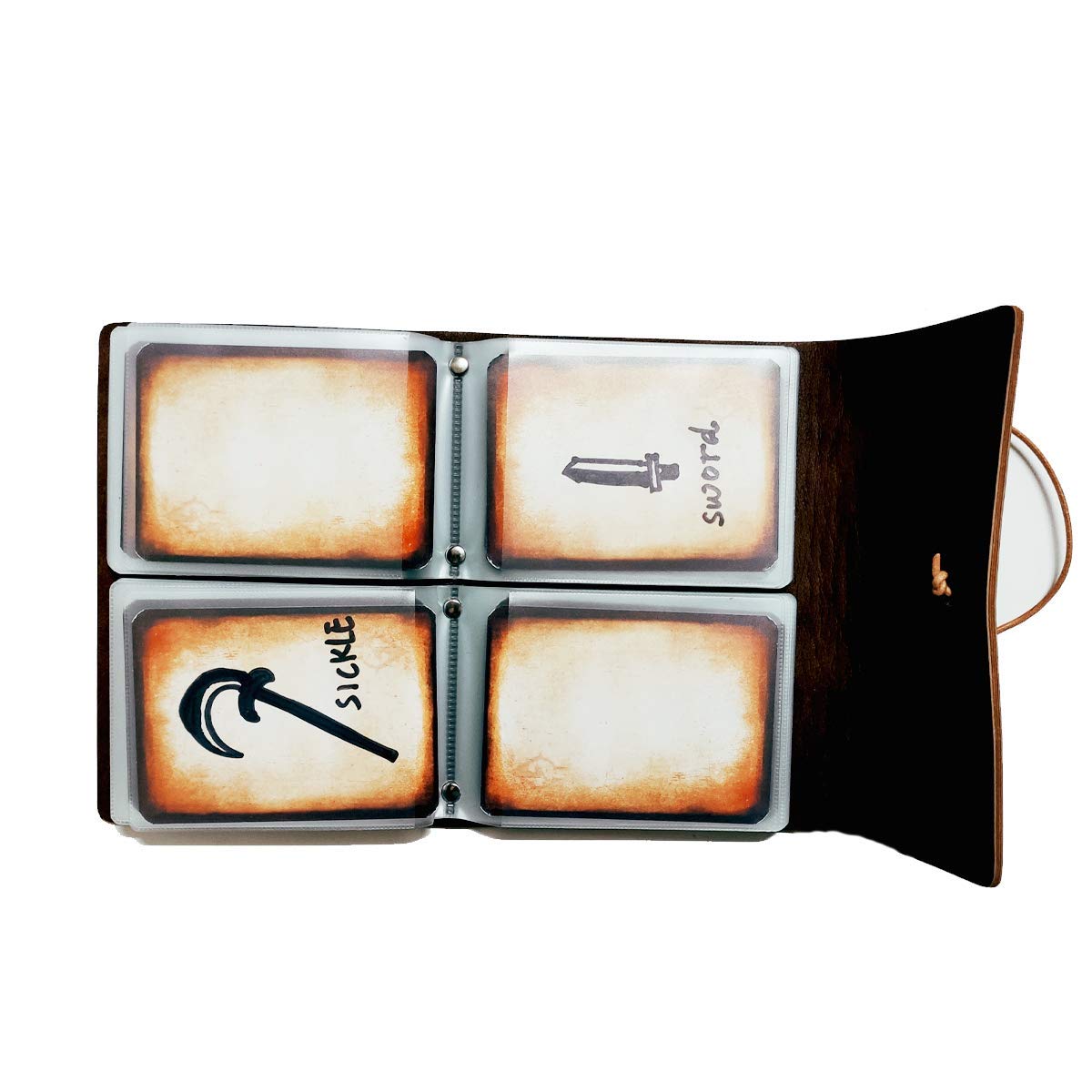 Spellbook Cards Holder DND RPG Pocket Spell Book & Reference Card Holder, Tome of Recollection TTRPG Gaming Accessories for Dungeons and Dragons Beginner Master (60 Poker-Size Player Cards Included)