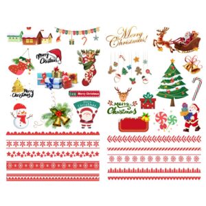 seasonstorm kawaii merry christmas aesthetic diary travel journal paper stickers scrapbooking stationery sticker flakes art supplies (pk565)