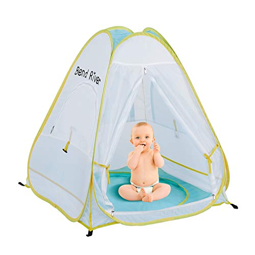 Bend River Pop Up Baby Beach Tent, UPF 50+ Sun Shelter with Pool, Portable Mosquito Net for Infant