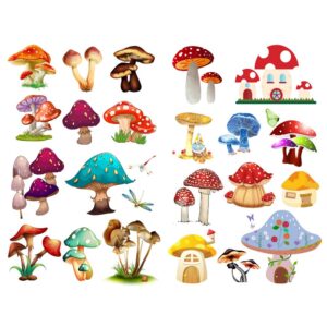 seasonstorm mushroom house kawaii aesthetic happy planner diary journal stationery scrapbooking stickers travel art supplies