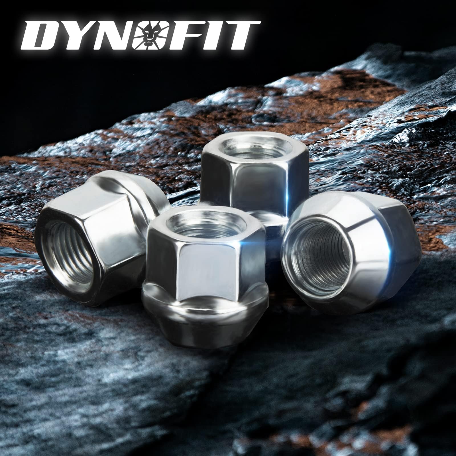 dynofit 14x2.0 aftermarket Wheel Lug Nuts, 24pcs M14-2.0 21mm Heigh Open end conical lugnuts for Excursion,2000-14 Expedition,2004-2014 F-150,09-14 Lobo,00-13 Transit,Navigator and More Wheels