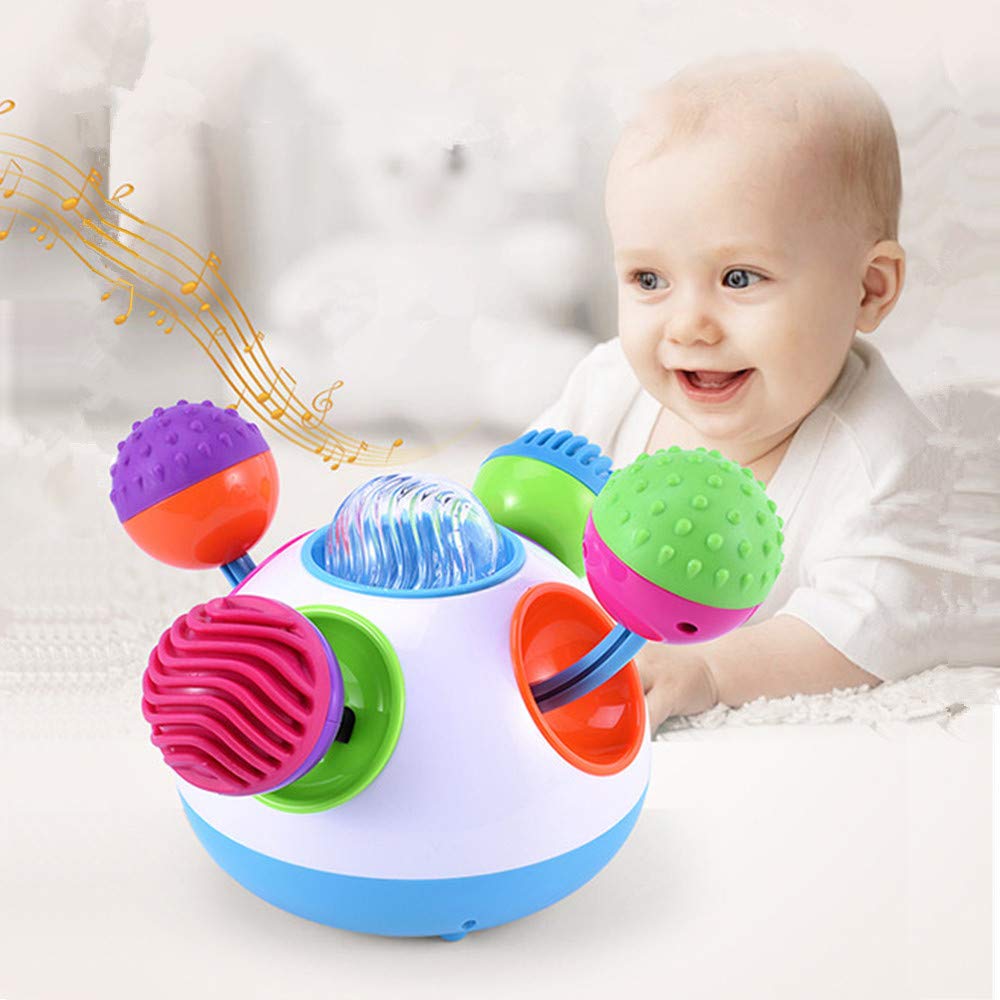 BAIVYLE Montessori Toys for 1 Year Old, Activity Ball Infant Toys, Newborn Musical Learning Cube Baby Fidget Toy for 8 Month Old,Toddler Developmental Learning Toys Birthday Gifts