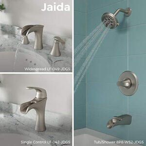 Pfister Jaida Bathroom Sink Faucet, Single Handle, Single Hole or 3-Hole, Spot Defense Brushed Nickel Finish, LF042JDGS