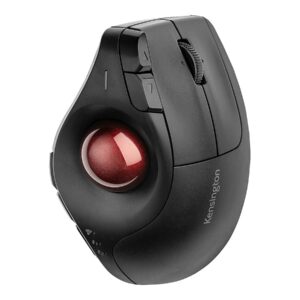 Kensington Pro Fit® Ergo Vertical Wireless Trackball (K75326WW), Black, 3" x 4" x 6.1"