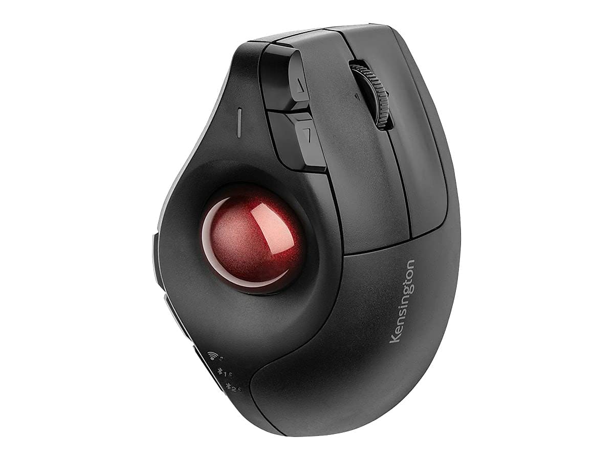 Kensington Pro Fit® Ergo Vertical Wireless Trackball (K75326WW), Black, 3" x 4" x 6.1"