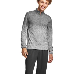 C9 Champion Men's Elevated Train 1/4 Zip Layer, Silver Lining Heather, S