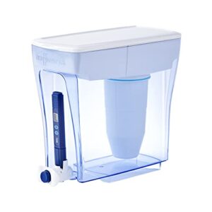 zerowater 20-cup ready-pour 5-stage water filter pitcher 0 tds for improved tap water taste - iapmo certified to reduce lead, chromium, and pfoa/pfos