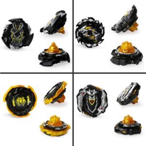 Metal Fusion Gyro Toys for Kids, 4X High Performance Tops Attack Set with Launcher and Grip Starter Set and Arena Toys