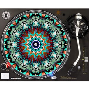 Aztec Sand Dollar - DJ Turntable Slipmat 12 inch GLOW (glows under black light)