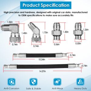 High Pressure Oil Pump HPOP Hoses Lines Kit & Crossover Line Fit for Ford 7.3L Powerstroke 1999 2000 2001 2002 2003