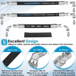 High Pressure Oil Pump HPOP Hoses Lines Kit & Crossover Line Fit for Ford 7.3L Powerstroke 1999 2000 2001 2002 2003